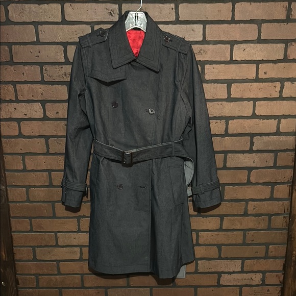 Joan Rivers | Jackets & Coats | Joan Rivers Denimlike Trench Coat With ...